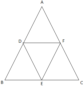 ABC is an equilateral triangle with side 10 cm. The perimeter of the ...