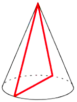 The vertical cross – section of a cone is - Sarthaks eConnect | Largest ...
