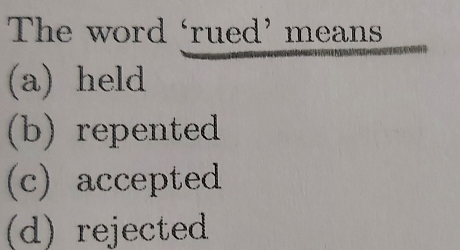 The word regret means what in The poem Dust of Snow - Sarthaks eConnect ...