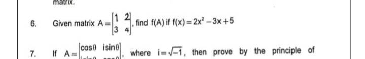 Given Matrix Aleft Begin Array Ll 1 And 2 3 And 4end Array Right Find Fa If