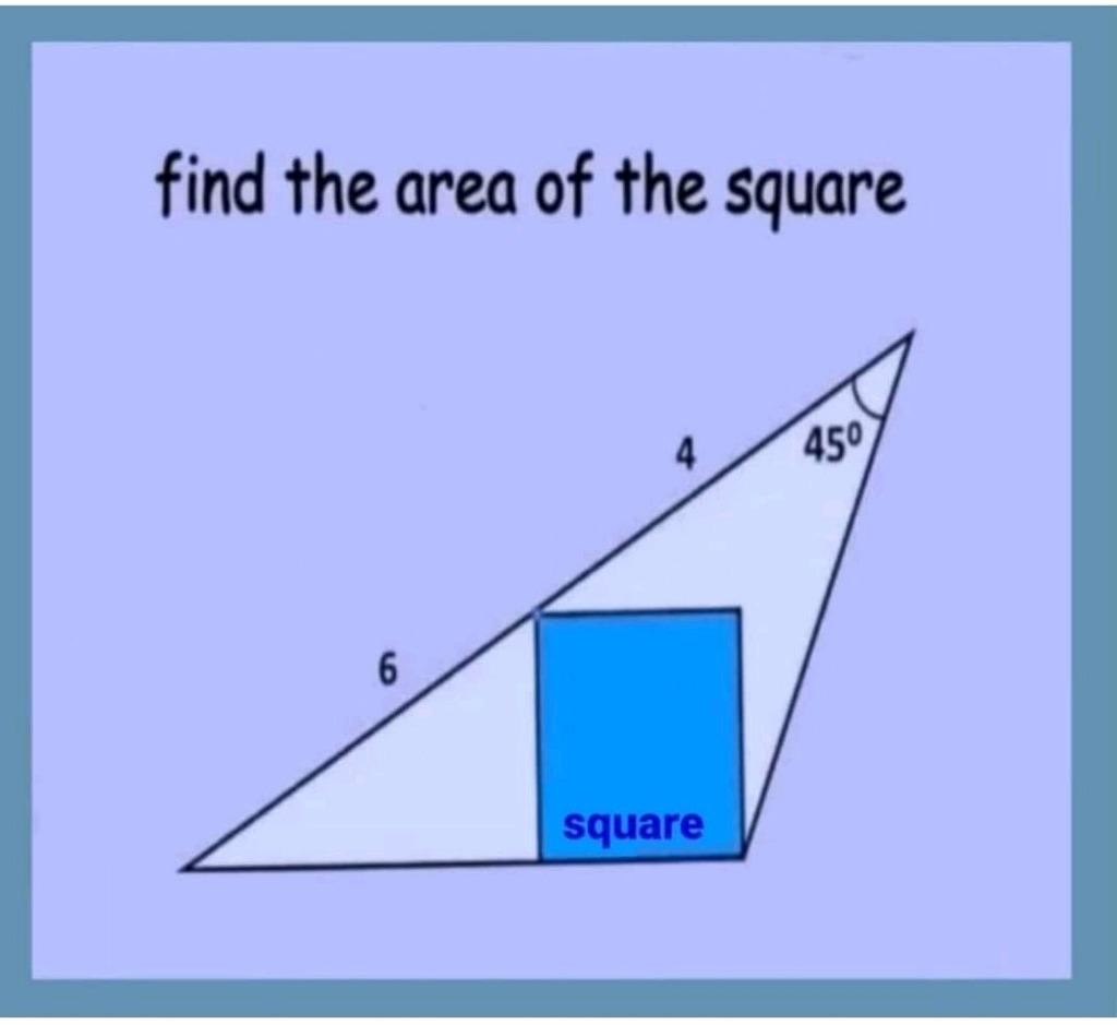 Find the area of square - Sarthaks eConnect | Largest Online Education ...