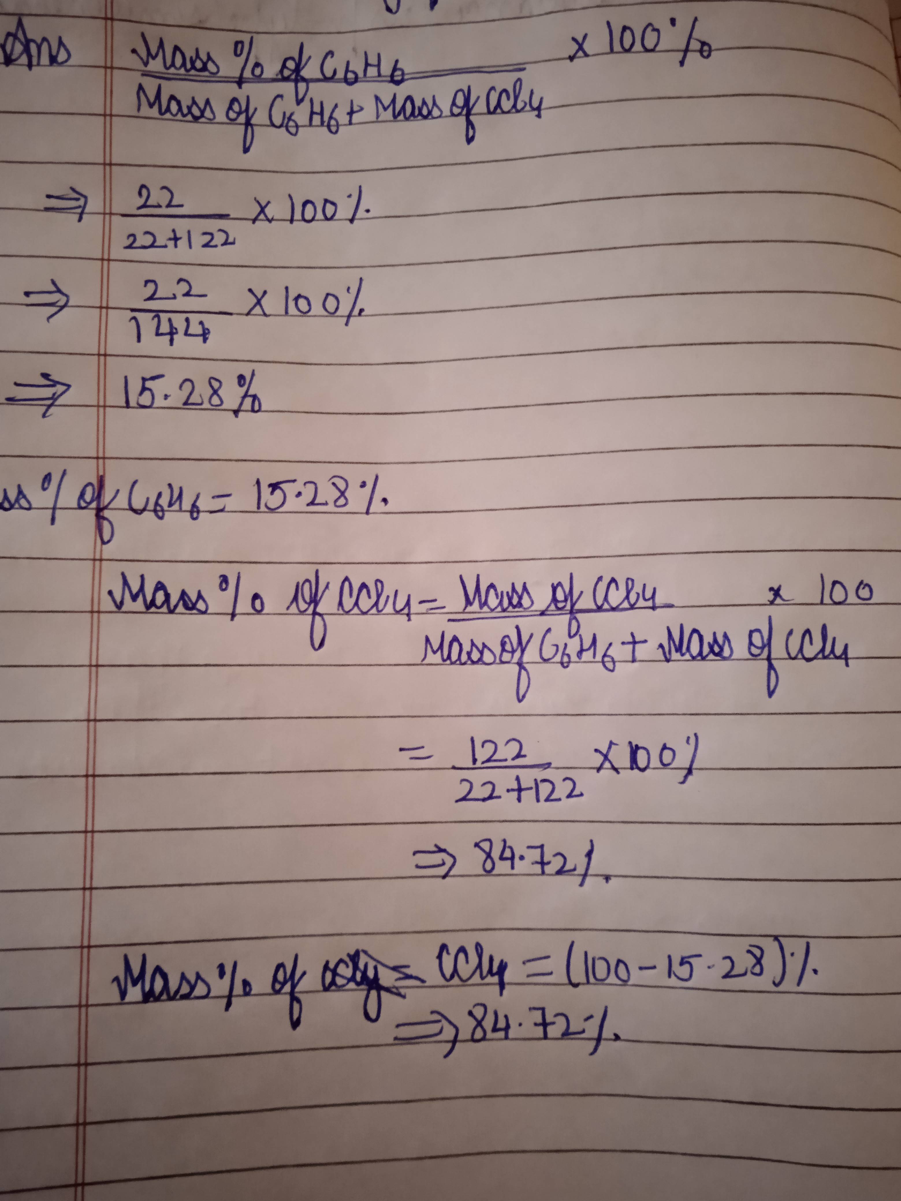 calculate-the-mass-percentage-of-benzene-c6h6-and-carbon
