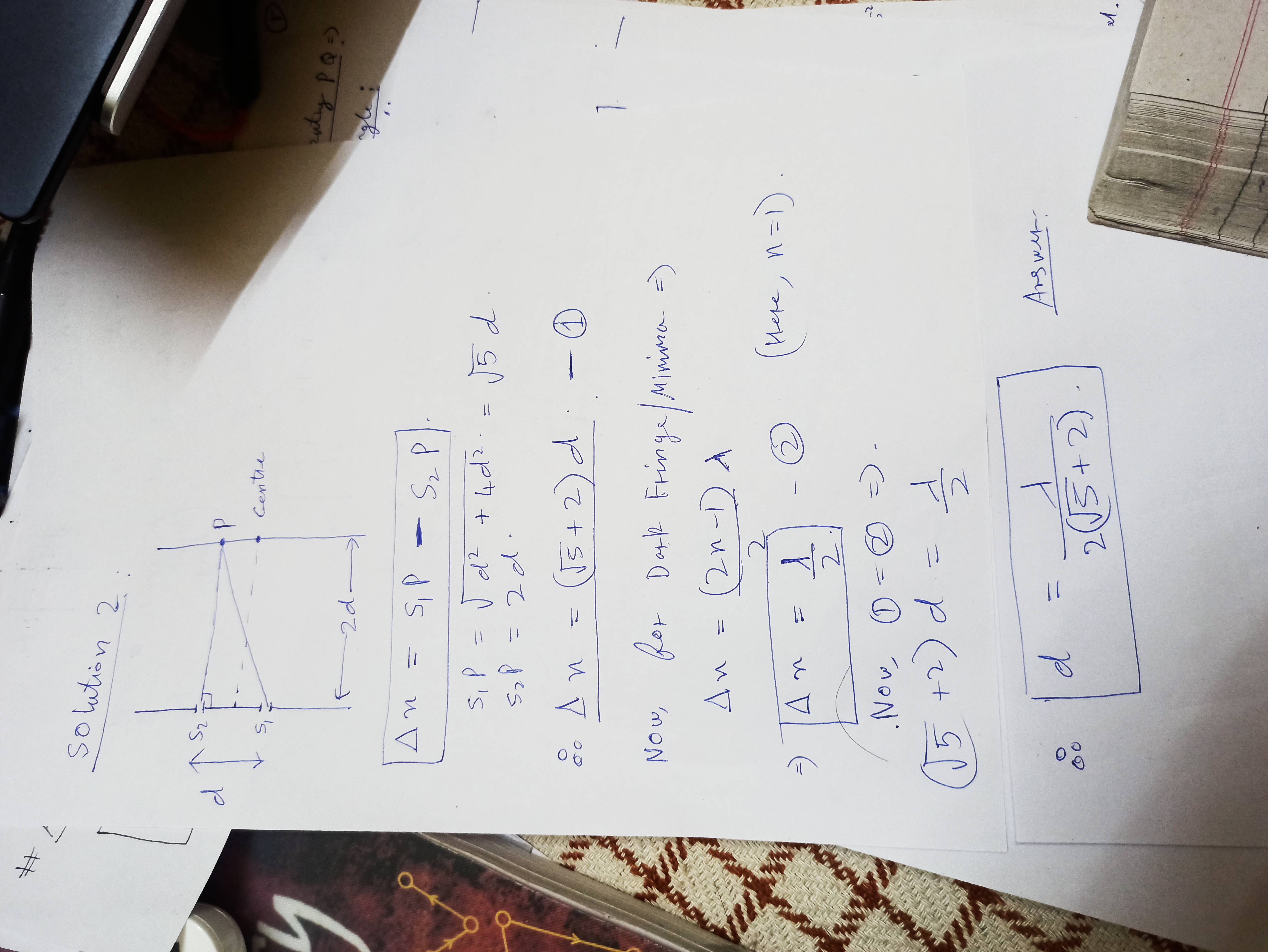 Consider a Young's double slit experiment as shown in figure. What ...