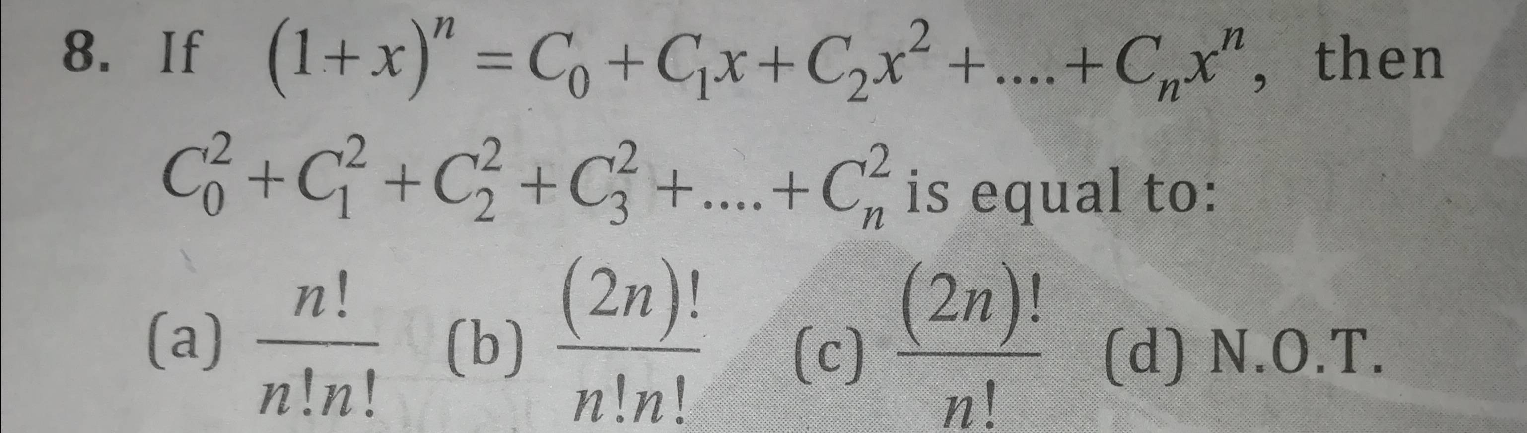 Binomial theorem - Sarthaks eConnect | Largest Online Education Community Binomial theorem - Sarthaks eConnect | Largest Online Education Community