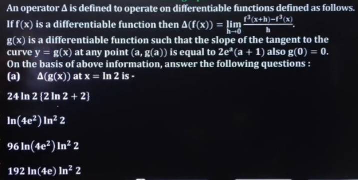 An operator A is defined to operate on differentiable functions defined ...