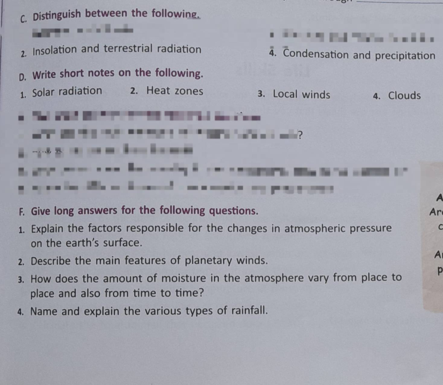Weather & Climate - Sarthaks eConnect | Largest Online Education Community